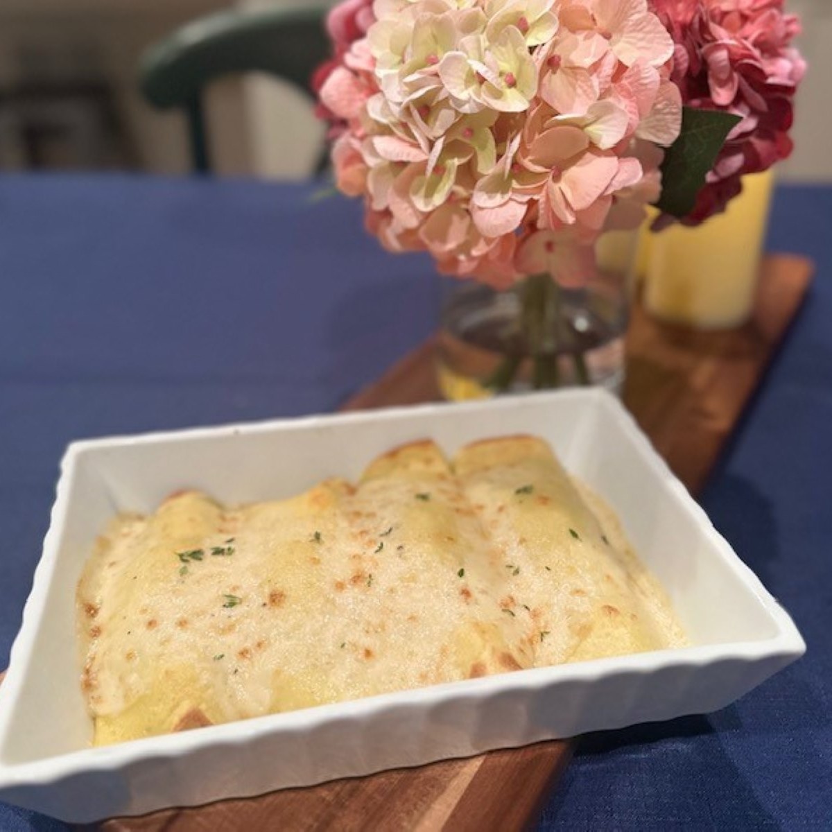 Savory Chicken & Mushroom Crepes - the desired dish