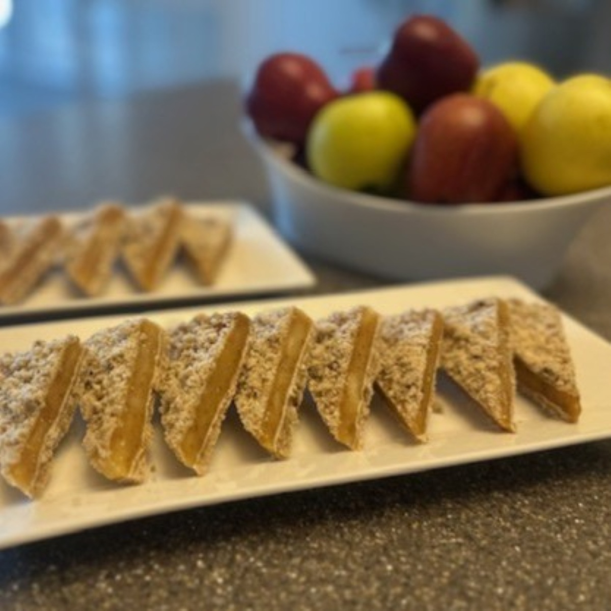 Apple Date Crumble Bars - the desired dish